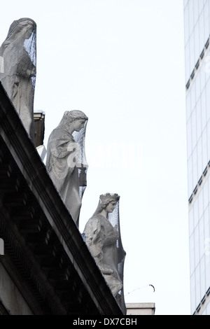 Statue under Netting Stock Photo - Alamy