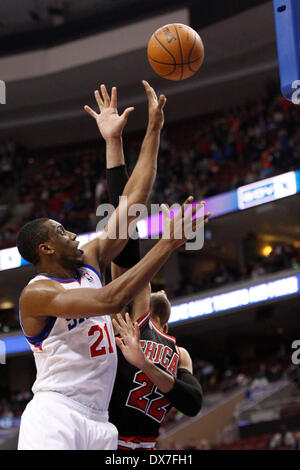 Chicago Bulls forward Thaddeus Young (21) in the first half of an NBA ...