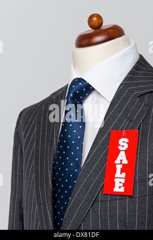 Luxury men's jacket on mannequin in studio. men's stylish checkered ...