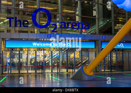 Inside the O2 Arena, an entertainment complex and formerly the ...