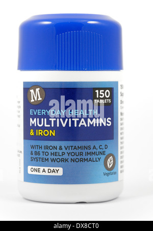 Everyday health multivitamins & iron tablets Morrison's own brand Stock ...