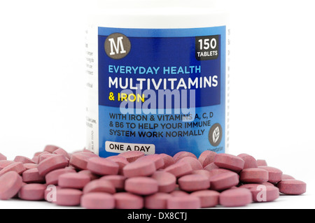 Everyday health multivitamins & iron tablets Morrison's own brand Stock ...