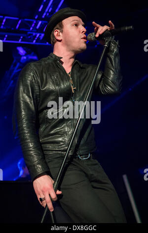 Milan, Italy. 19th March 2014. The American pop-rock singer GAVIN ...