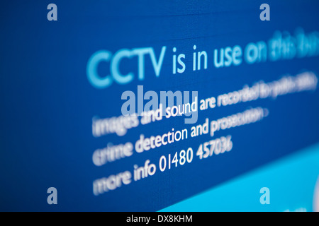 CCTV warning sign Stock Photo - Alamy