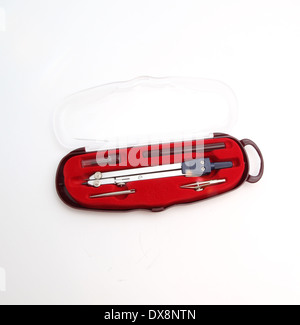 Lying drawing compasses Stock Photo - Alamy