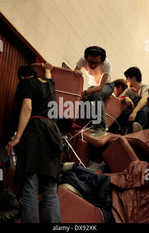 Taipei, Taiwan- March 19, 2014: A corner inside Legislative Yuan ...