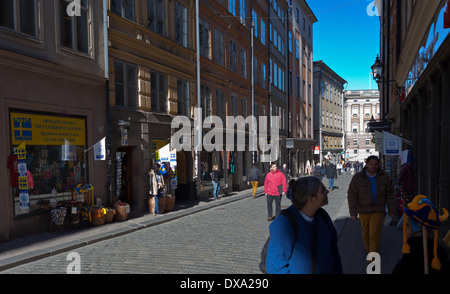 Vasterlanggatan street Gamla Stan Stockholm Sweden Stock Photo - Alamy