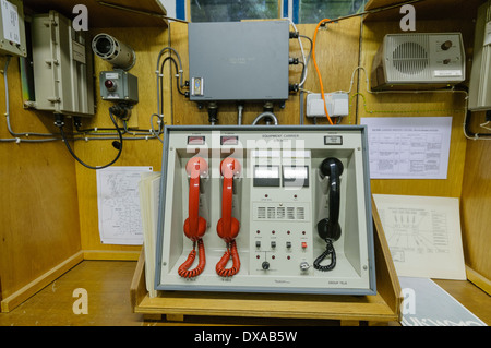 Emergency intercom in a 1980s cold war nuclear bunker Stock Photo - Alamy