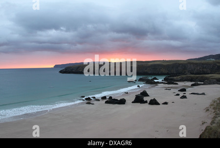 Sango Bay Durness at dawn Scotland March 2014 Stock Photo - Alamy