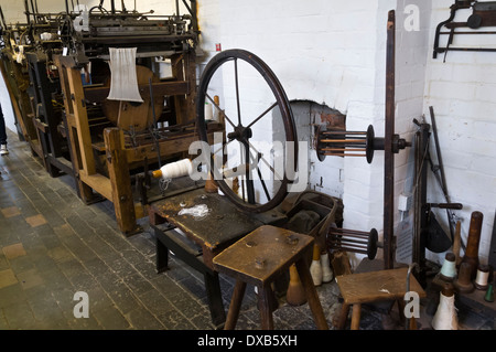 Framework knitting machine at the Framework Knitters Museum, Ruddington ...