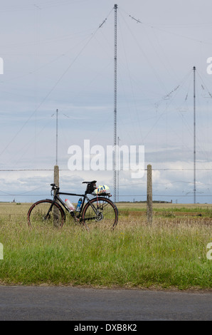 Radio Masts at Anthorn Radio Station, Anthorn, Cumbria, England, UK ...