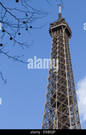 Paddled iron Structure of the Famous Eiffel Tower Paris France Stock ...