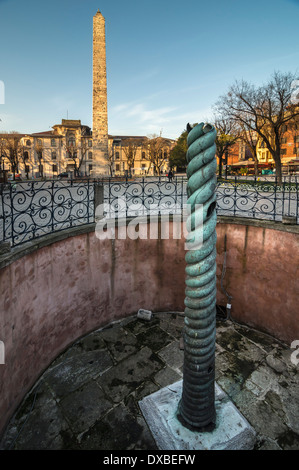 An ancient bronze Serpentine column removed from Delphi by Constantine ...