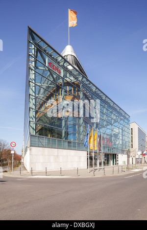 Germany, Berlin, CDU building, glass front, detail, Europe, capital ...