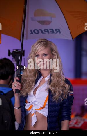 Qatar Grand Prix, Qatar. 22nd Mar, 2014. Pramac Racing Grid Girl of ...