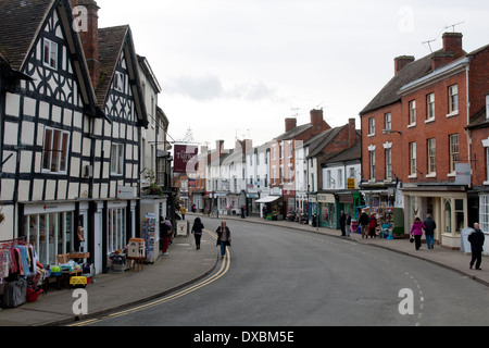 Alcester High Street, Warwickshire England, UK Stock Photo - Alamy