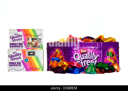 Vintage Quality Street Sweets Tin by Mackintosh Stock Photo - Alamy