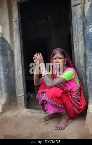 Tribal people. Malhar caste. Kendwatoli village in District Hazaribaug ...