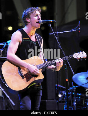Taylor Guarisco of Givers performs at the Bayfront Amphitheater Miami ...