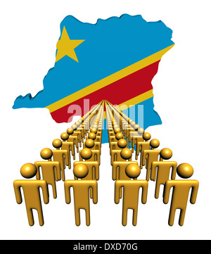 Democratic Republic of the Congo population map. Large group of ...