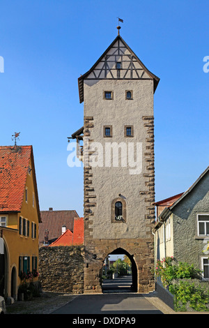 Lower Gate, built around 1400 and 1600, Mainbernheim, Lower Franconia ...