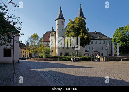 Castle, Spessart museum, Lohr on the Main river, district Main-Spessart ...