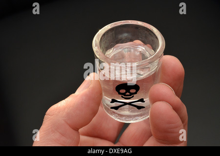 unknown alcohol, shot , short, skull Stock Photo - Alamy