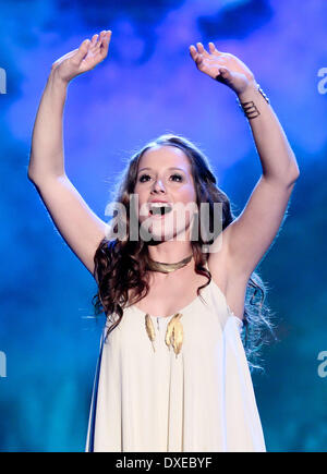 German singer Oonagh performs on stage during the taping of the popular ...