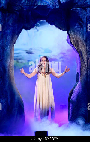 German singer Oonagh performs on stage during the taping of the popular ...