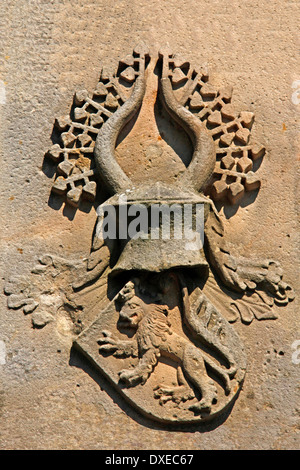 coat of arms, Castle Spangenberg, Spangenberg, Schwalm-Eder district ...