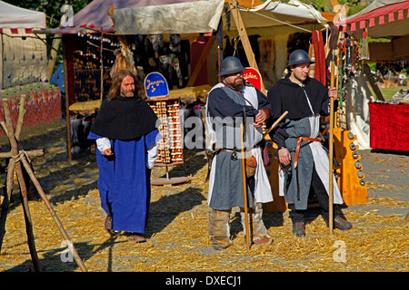 Medieval Market Stalls selling medieval goods medieval dressed people ...