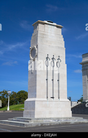 Monument outside the Auckland War Memorial Museum with inscription ...