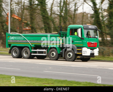A Day Aggregates truck traveling along the A23 in Coulsdon, Surrey ...