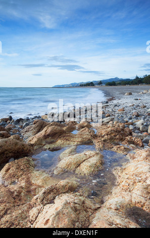 Tapu beach, Coromandel Peninsula, Waikato, North Island, New Zealand ...