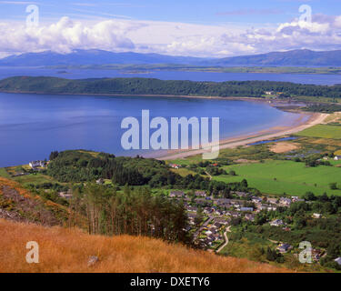Lochnell castle from Ben Lora, Argyll Stock Photo - Alamy