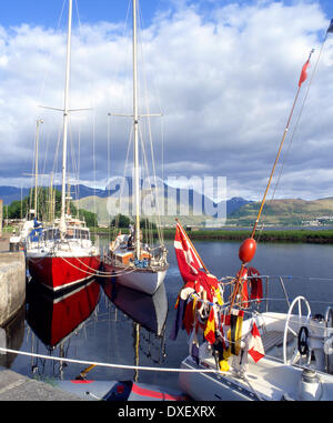 Caledonian Canal, Corpach basin, Lochaber Stock Photo - Alamy