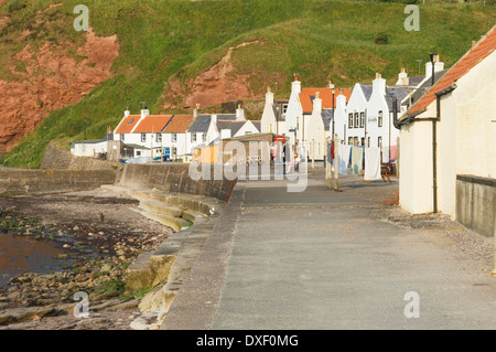 The village of Pennan in evening light, Aberdeenshire, Scotland Stock ...