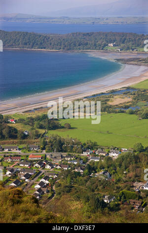 Lochnell castle from Ben Lora, Argyll Stock Photo - Alamy