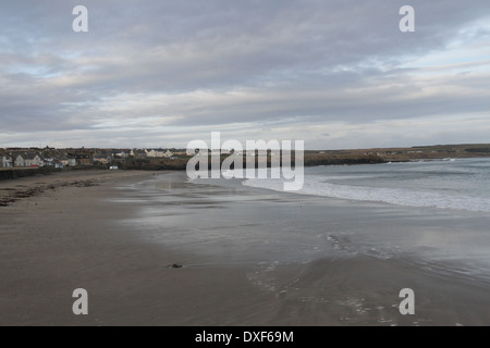 Thurso waterfront and Thurso bay Scotland March 2014 Stock Photo - Alamy