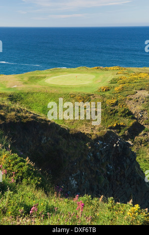 The famous 13th hole (called the "Clivet") on the Royal Tarlair Golf ...