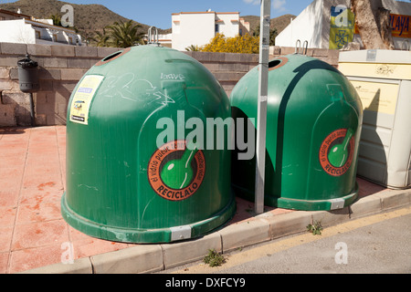 Spanish Recycling Bins Spain Stock Photo: 22613925 - Alamy