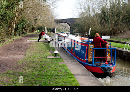 Radford Bottom Lock, Grand Union Canal, Radford Semele, Warwickshire ...