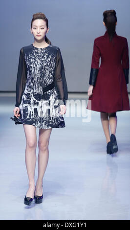 Models present creations during a fashion show at a heritage house in ...