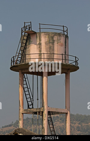Water Tank Painted Green, White & Red From Italian Flag Colors Stock ...