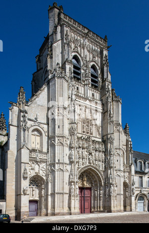 France, Somme, Saint Riquier, abbey church dated 13th century, Nave ...
