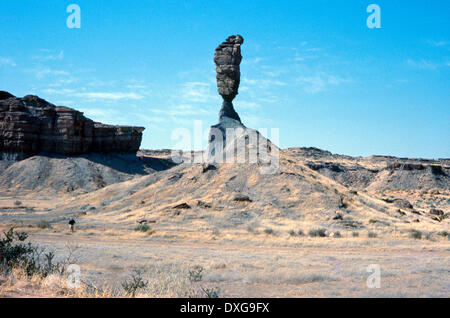 Mukurob, the Finger of God, photographed in 1975 before it collapsed ...