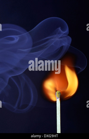 Matchstick being ignited Stock Photo - Alamy