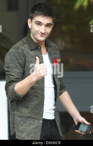 Tom Parker from The Wanted Celebrities at the ITV studios London ...