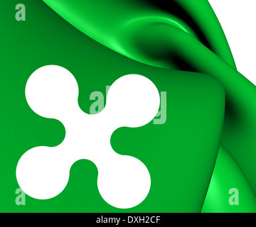 Flag of Lombardy, Italy Stock Photo - Alamy
