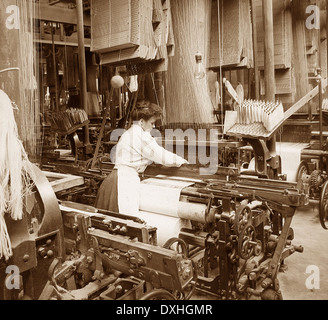 Canada textile industry early 1900s Stock Photo - Alamy